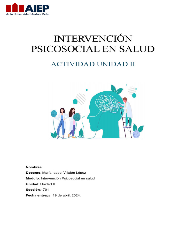 Trabajo N°2 Grupo Actualizado | PDF | Salud mental | Trabajo Social