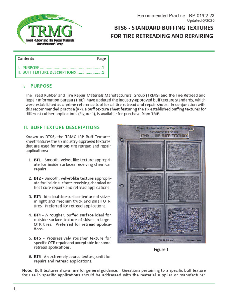 RP-01!02!23 - BTS6 - Standard Buffing Text | PDF | Tire | Judgment (Law)