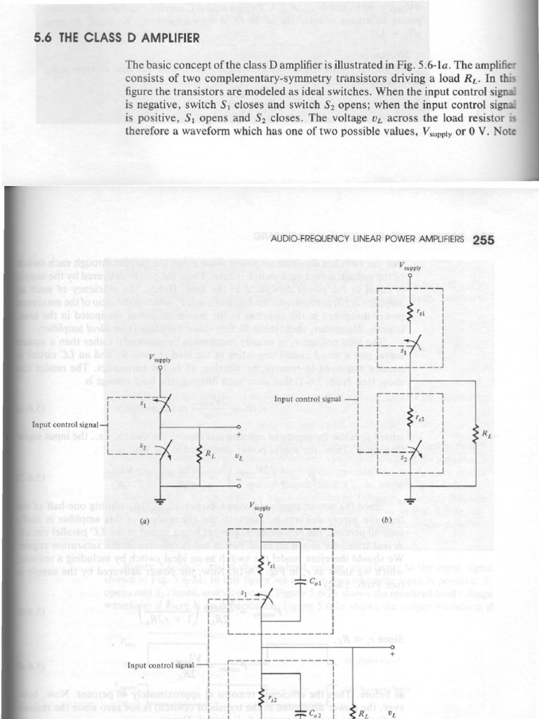 Amplificadores de Potência Classe D | PDF | Amplifier | Electrical Circuits