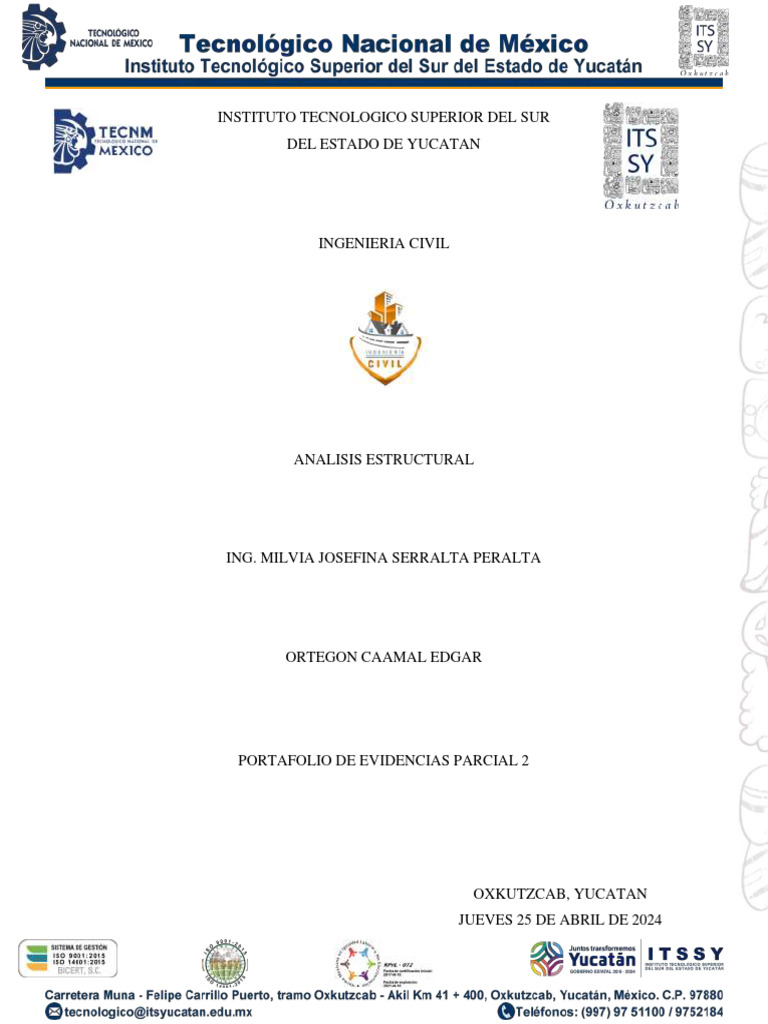 Ortegon Edgar AnalisisEstructural Act.4 | PDF | Braguero | Viga ...