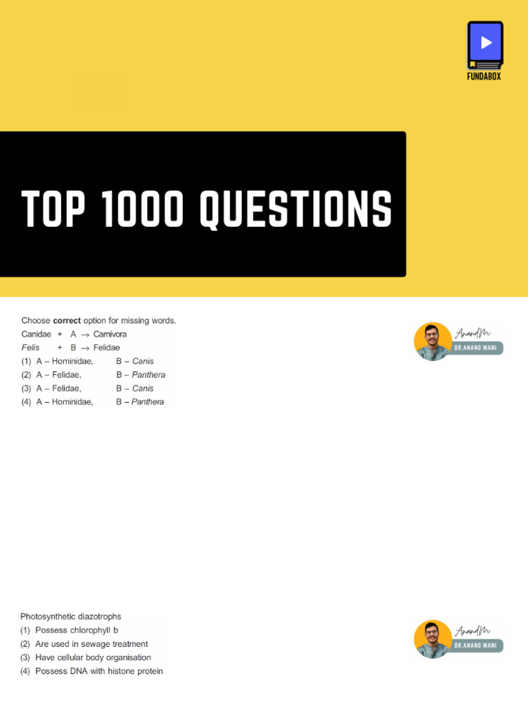 Top 1000 Questions | PDF