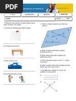 Edited - 6º Ano Atividade Ponto Reta e Plano | PDF | Linha (Geometria) | Matemática