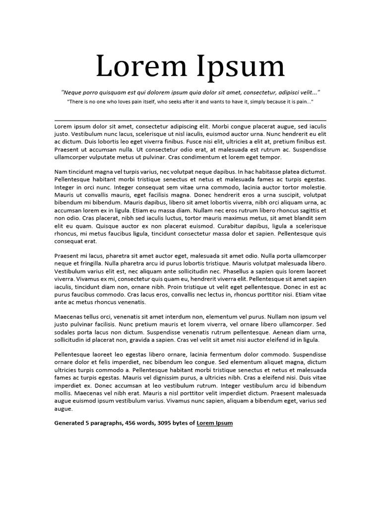 Lorem Ipsum: "Neque Porro Quisquam Est Qui Dolorem Ipsum Quia Dolor Sit ...