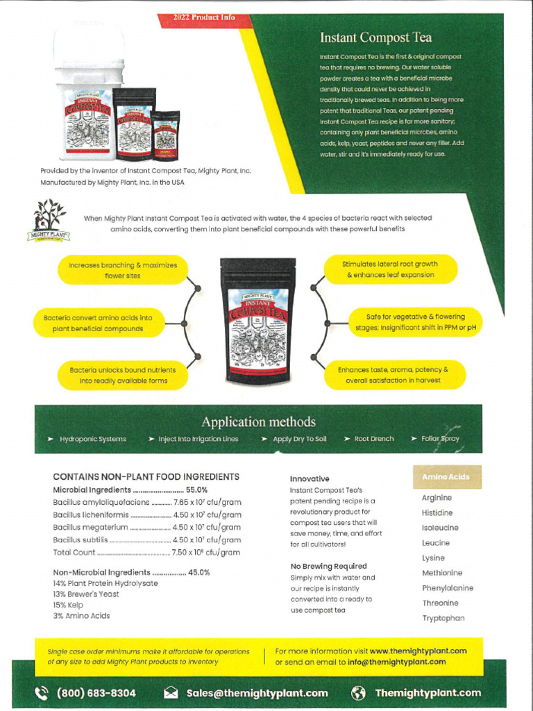 Compost Tea Fact Sheet | PDF