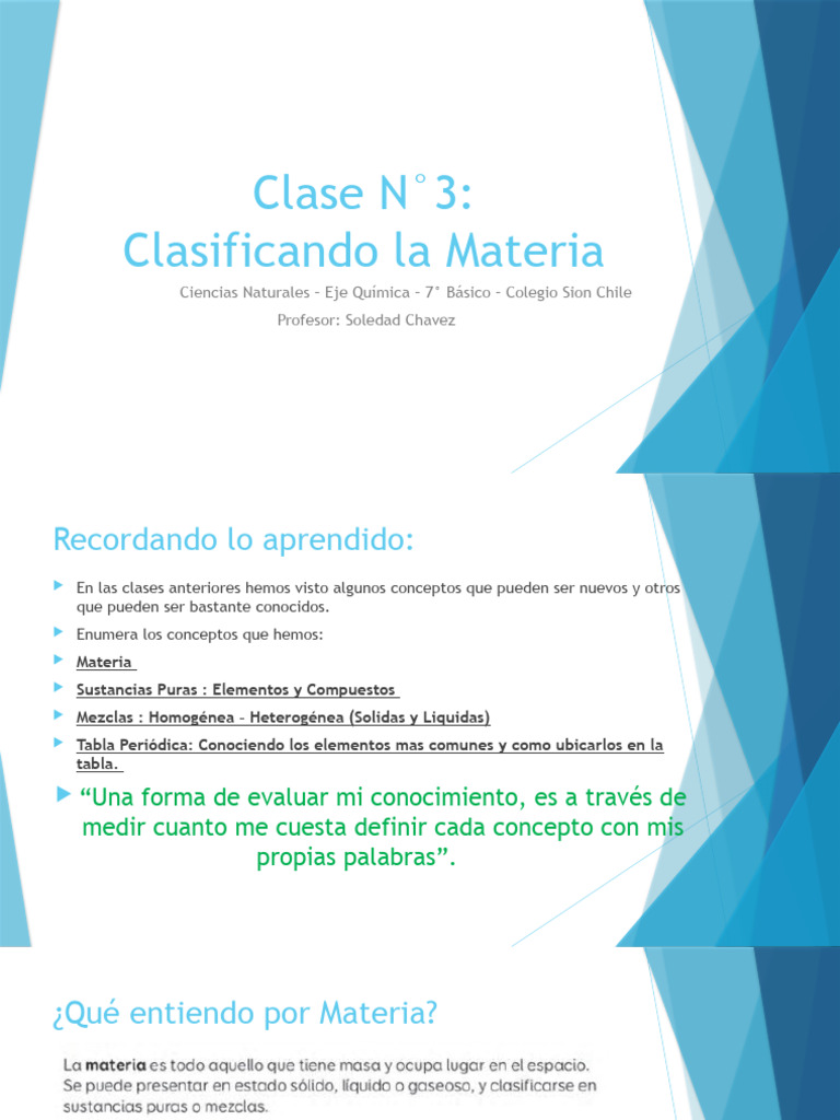 Clasificación de Materia en Química 7° Básico | PDF | Mezcla | Coloide
