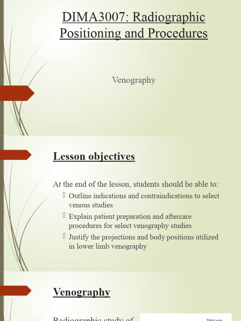 Peripheral Venography Procedures Guide | PDF | Vein | Clinical Medicine