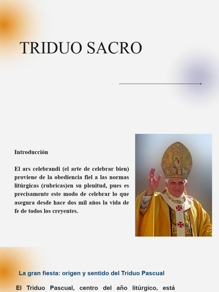 Triduo Pascual | PDF | Pascua de Resurrección | eucaristía
