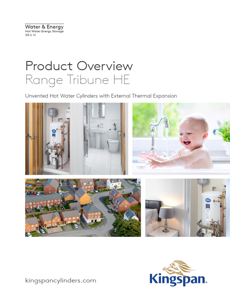 Kingspan Tribune He Brochure en GB | PDF | Water Heating | Equipment