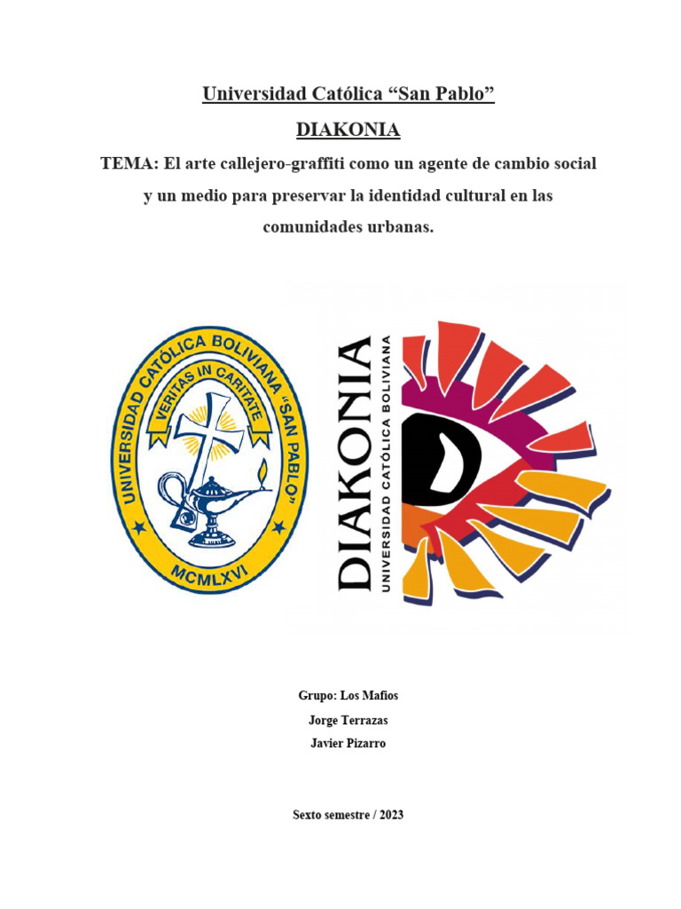 Proyecto Documental Corregido | PDF | Pintada | Arte callejero