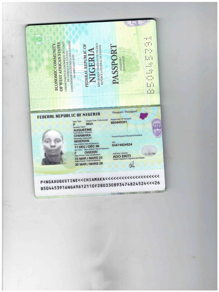 Chiamaka Passport | PDF