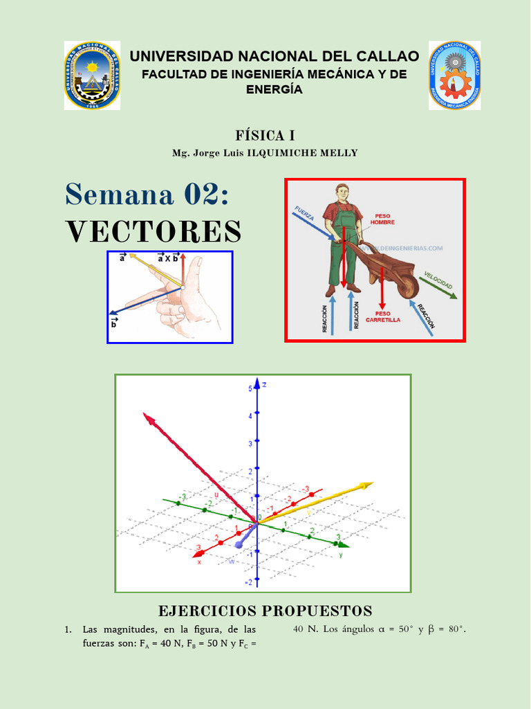 Tarea 02 - Vectores | Descargar gratis PDF | Vector Euclidiano | Física