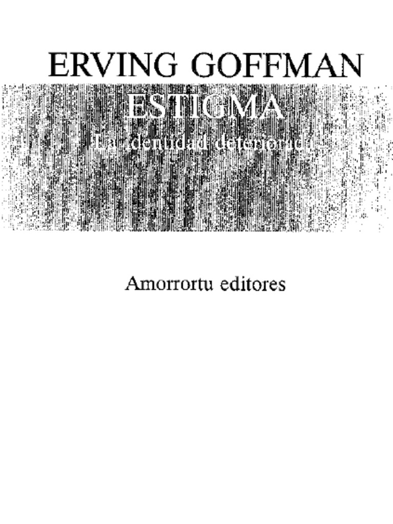 GOFFMAN - Estigma | PDF