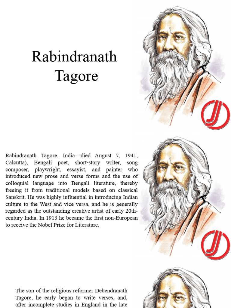 Rabindranath Tagore A Presentation | PDF | Rabindranath Tagore