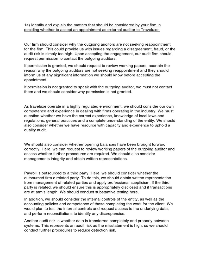 Step 5 AA | PDF | Audit | Internal Control