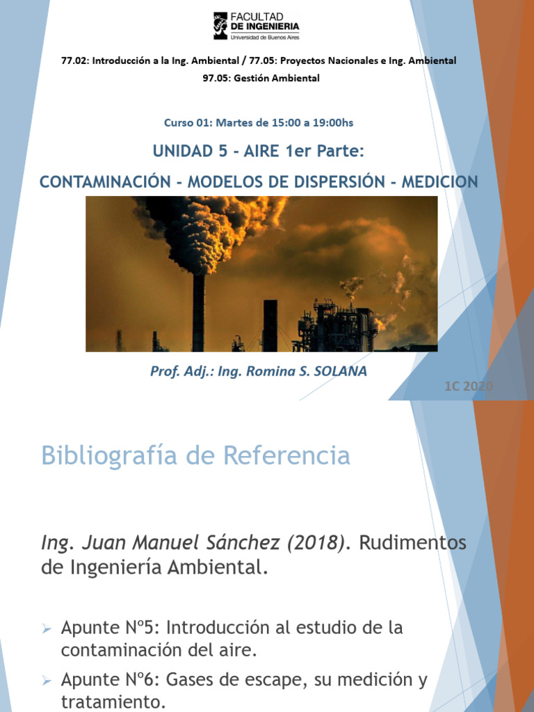 Modelos de Dispresion y Medicion en CoC 2C2020 v2 | PDF | Atmósfera ...