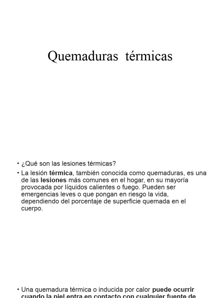 Clasificación de quemaduras térmicas | PDF | Derecho | Ciencia y ...