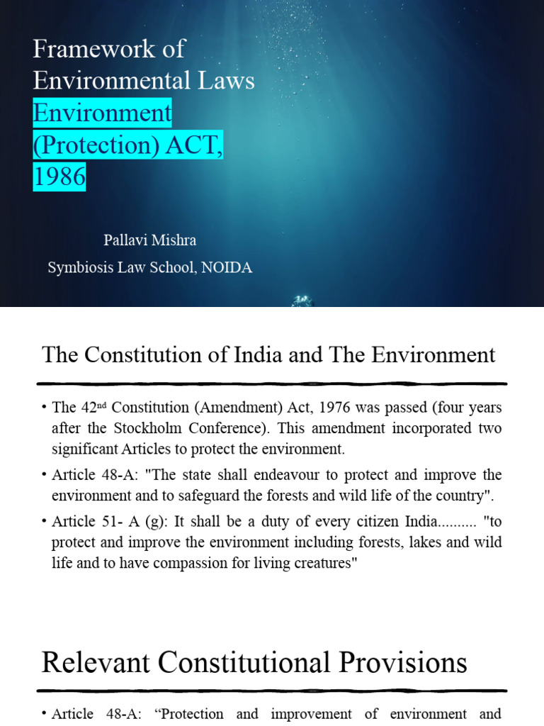 Framework of Environmental Law | PDF | Environmental Protection | Treaty