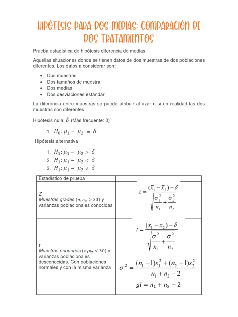 BLRA - ITA81 - Hipótesis para Dos Medias | PDF | Prueba de hipótesis ...