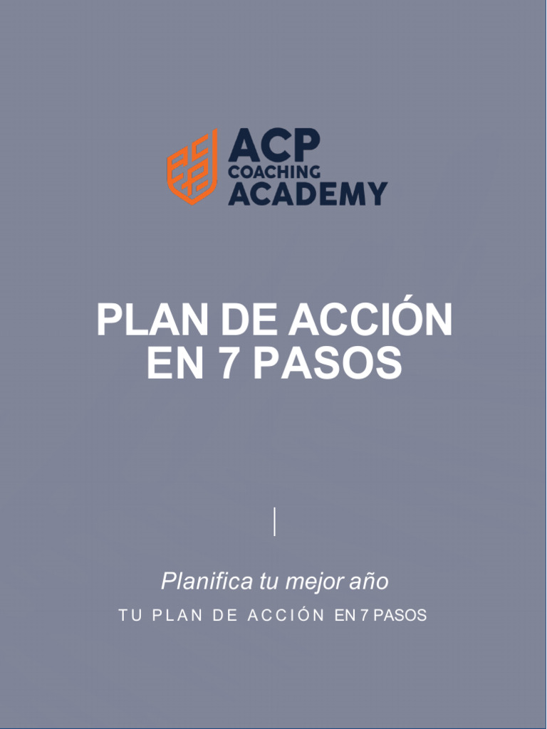 Plan de Accion 7 Pasos | PDF
