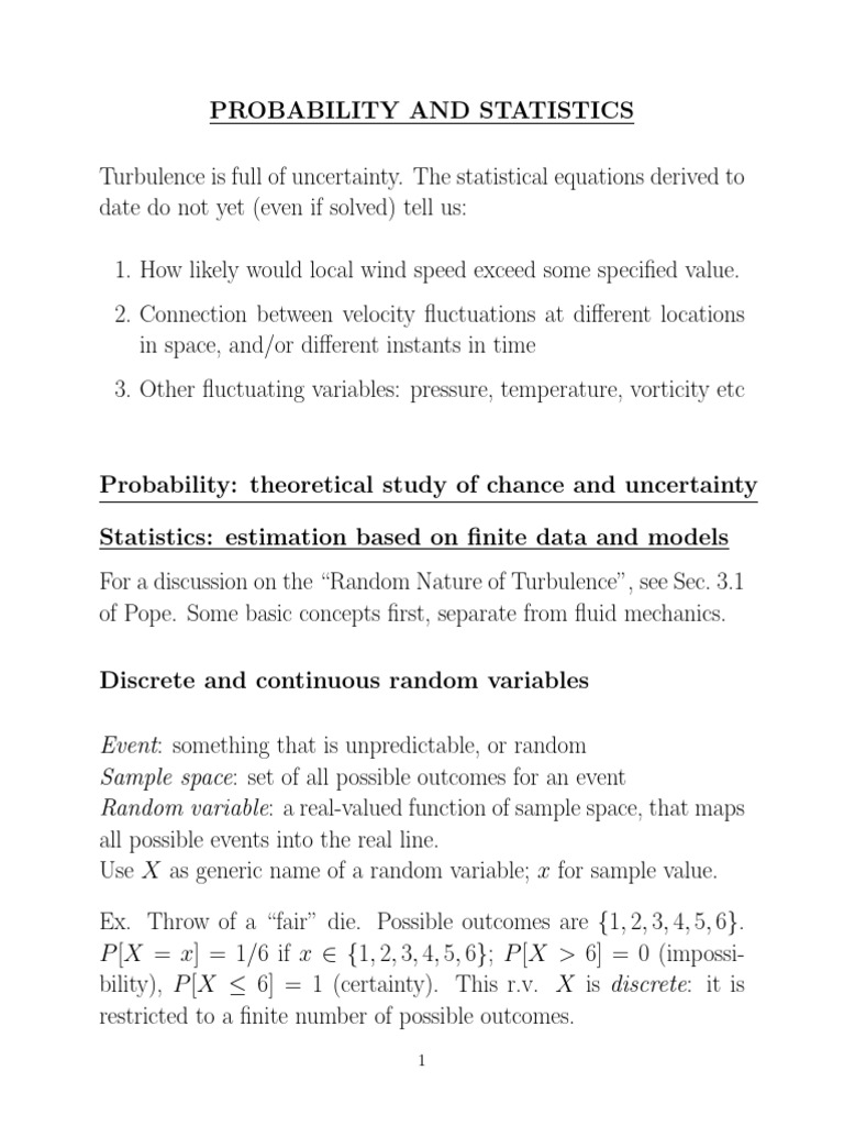 Week 6 | PDF | Probability Distribution | Random Variable