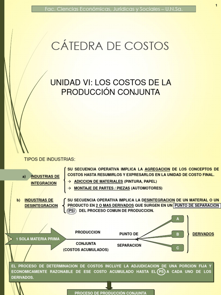 Unidad 06 - Producción Conjunta | PDF | Mercado (economía) | Importar