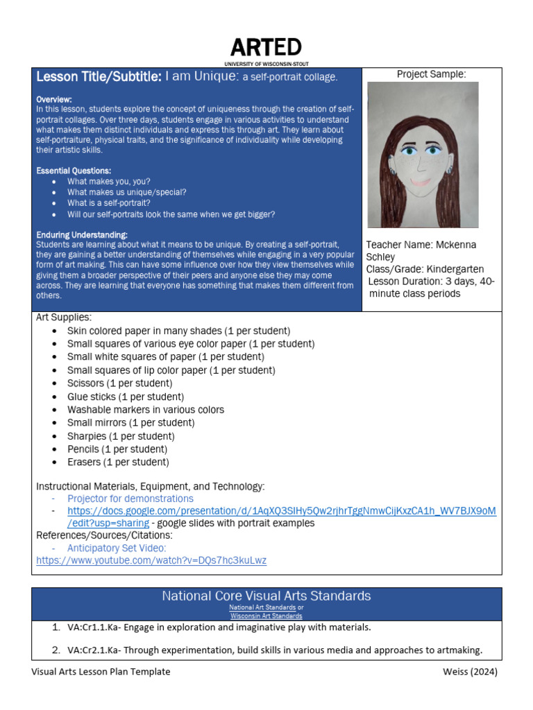 Kindergarten Practicum Lesson Plan | PDF | Rubric (Academic) | Lesson Plan