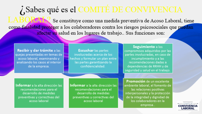 Comité de Convivencia Laboral | PDF