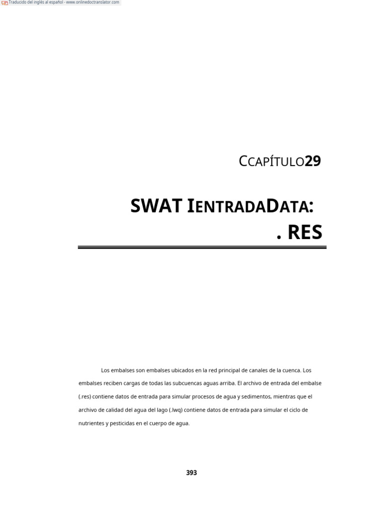 ch29 Input Res - En.es | PDF | Reservorio | Inundar