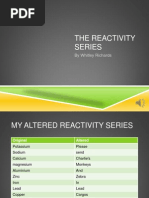 Mnemonic for Reactivity Series | PDF