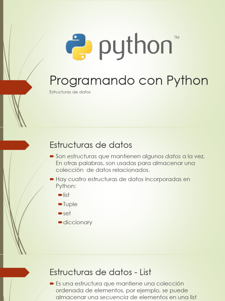 Python 2 2 EstructuraDatos | PDF | Python (lenguaje de programación) | Cola (tipo de datos ...