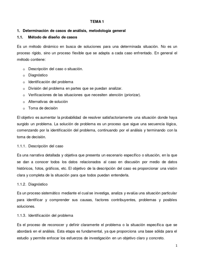 Tema 1 - Ingenieria de Sistemas II | PDF | Caso de estudio