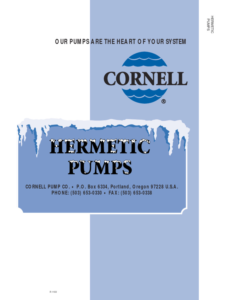 Htcat Bomba Centrifuga CORNEL Hansen | PDF | Pump | Bearing (Mechanical)