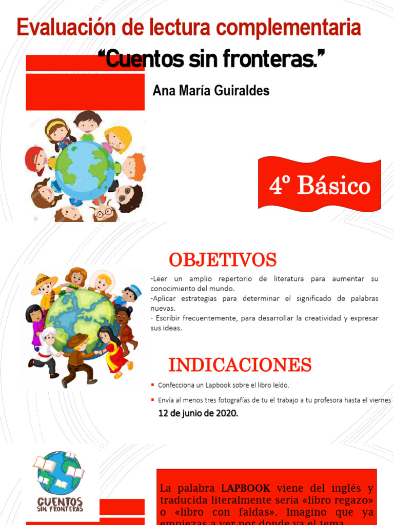 Evaluación de Lapbook: Cuentos Sin Fronteras | PDF | Comunicación humana