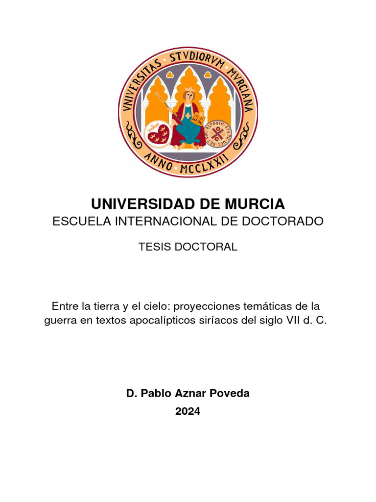 Aznar-Poveda-Pablo TD 2024 Signed | PDF | imperio Bizantino | Pensamiento