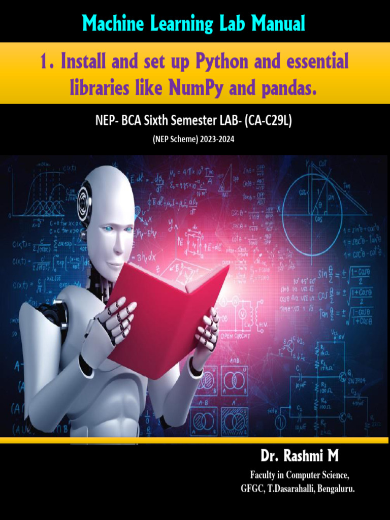 ML Exp 1 | PDF | Python (Programming Language) | Computer Engineering