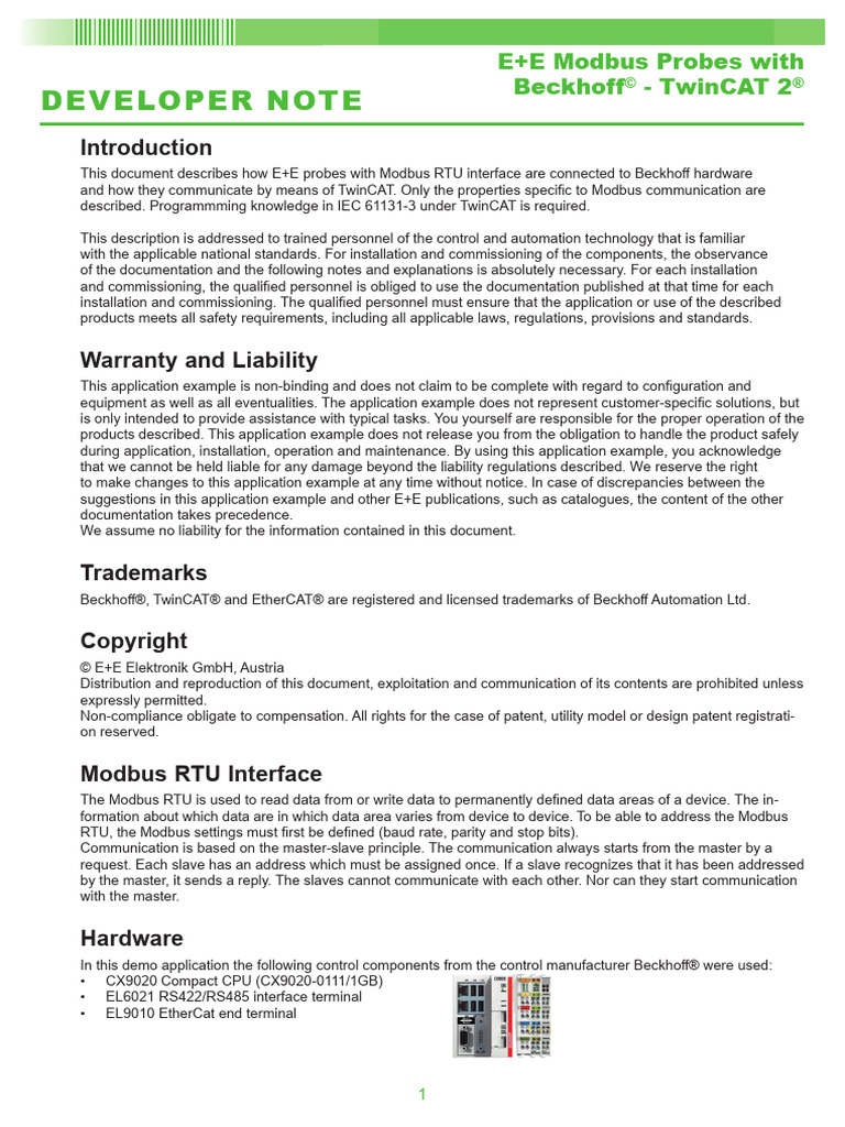 infoPLC Net Developer Note Modbus | PDF | Computer Science | Computer Engineering
