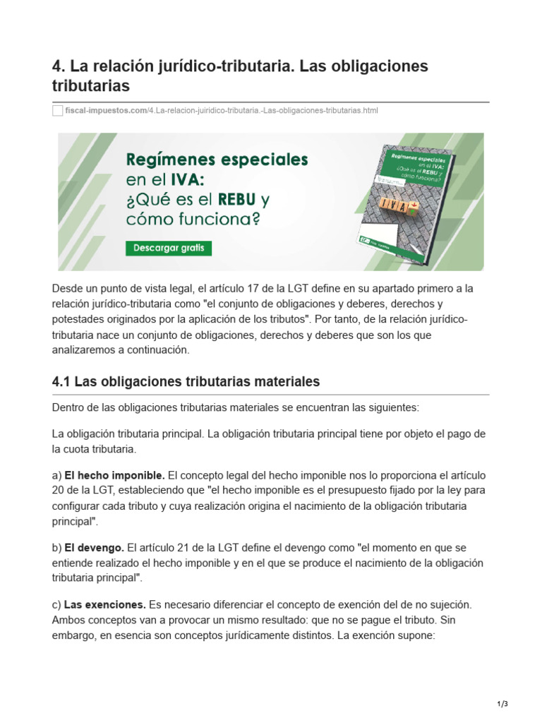 Obligaciones Tributarias en LGT | PDF | Justicia | Crimen y violencia