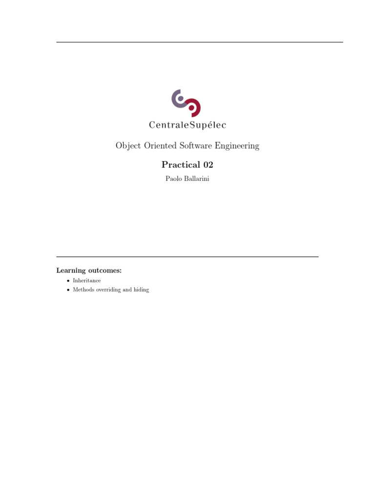 Practical 2 Pdf Inheritance Object Oriented Programming Class 1790