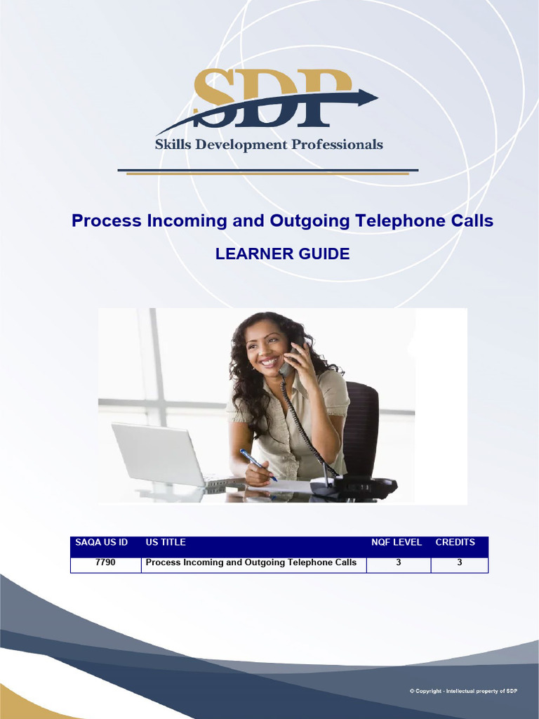 7790 Process Incoming and Outgoing Telephone Calls - LG | PDF | Voice Over Ip | Telephony