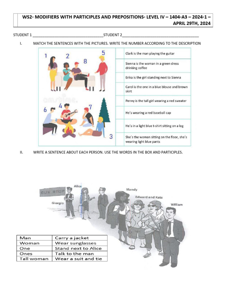 WS2-L4 - Modifiers With Participle and Prepositions 2024-1 | PDF | Languages | Foreign Language ...