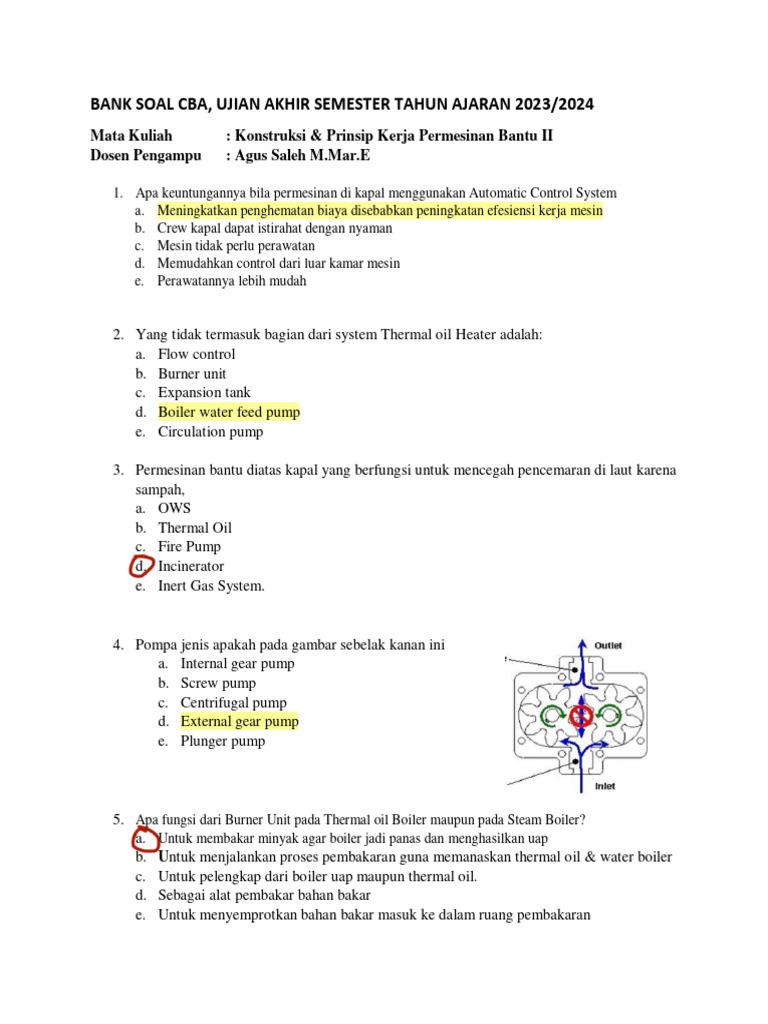 Bank Soal Uas Perm Bantu II - 1-2-1 | PDF