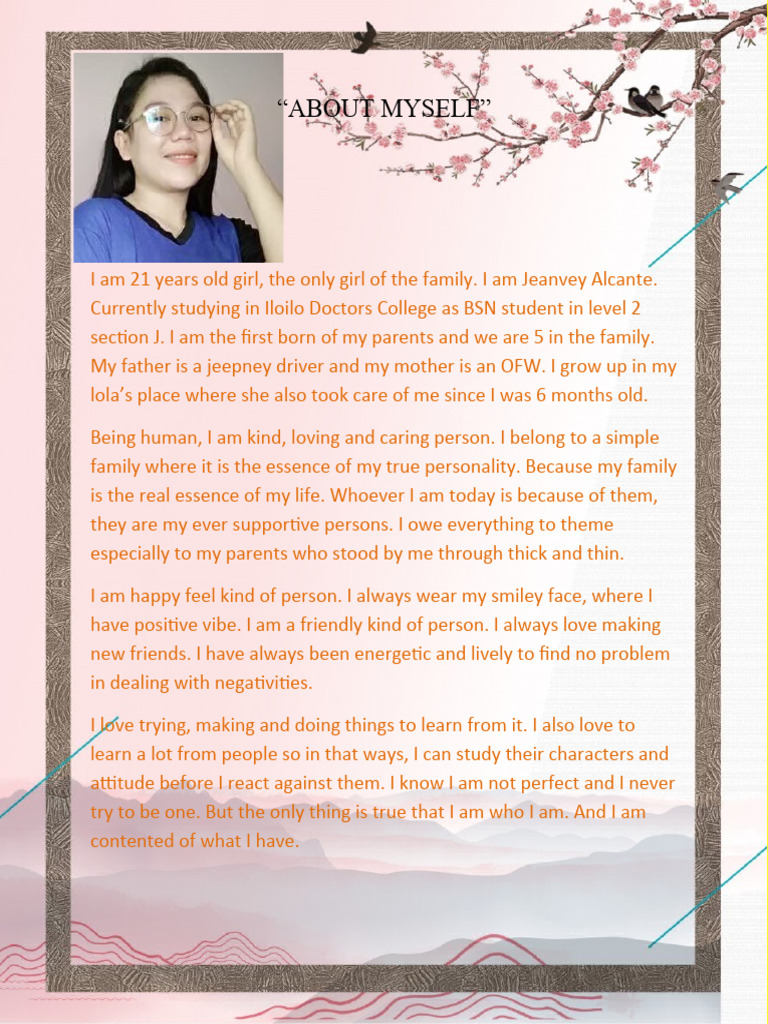 About Myself - Act 1 It Era | PDF