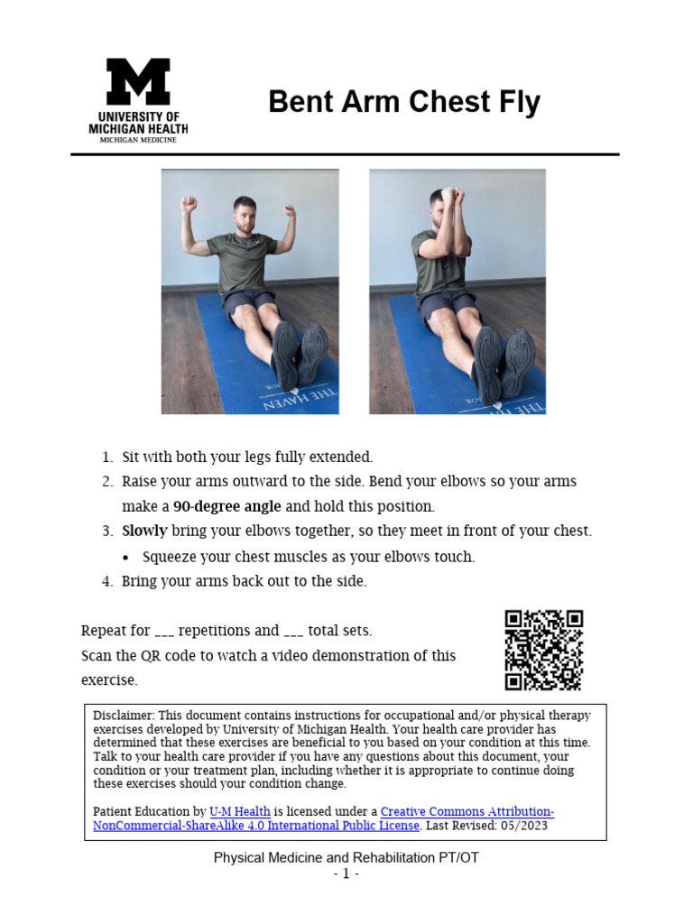 Bent Arm Chest Fly | PDF | Self-Improvement | Wellness