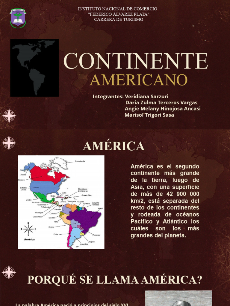 Continente Americano | PDF | Centroamérica | Américas