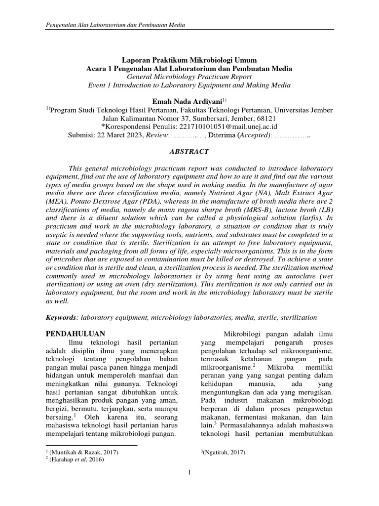 1051 - Emah Nada Ardiyani - Acara 1 Mikro | PDF