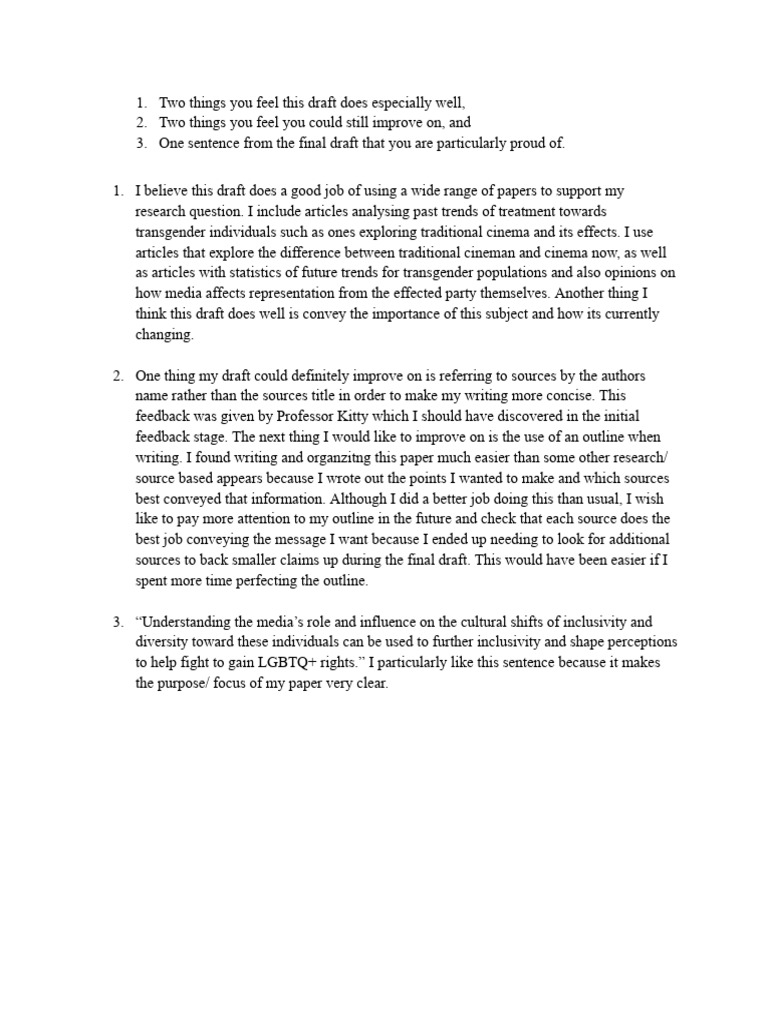 Final Evaluation 1 | PDF