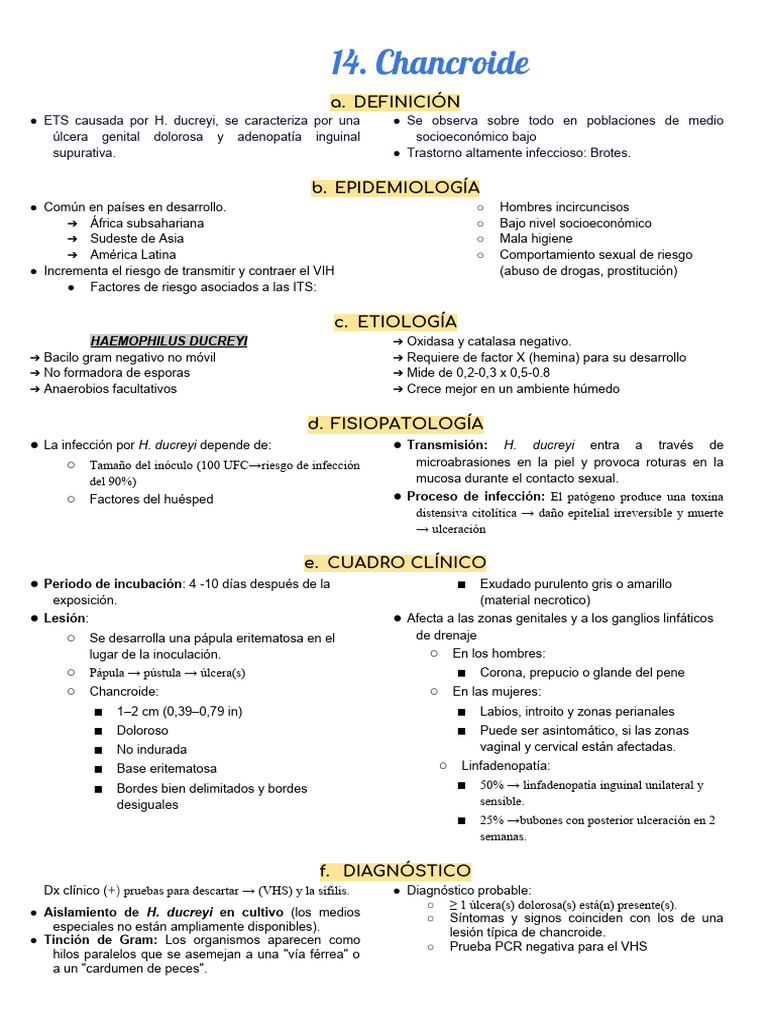Chancroide | PDF | Especialidades Medicas | Medicina