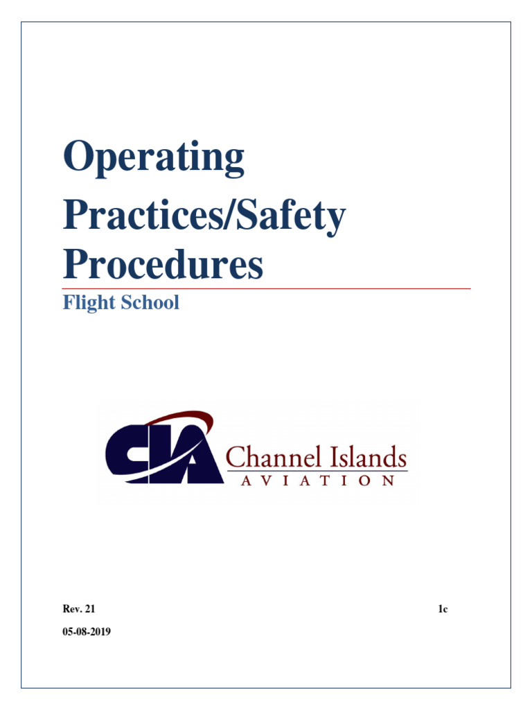 04 - Operating Practices and Safety Procedures Revision 24 2020 ...