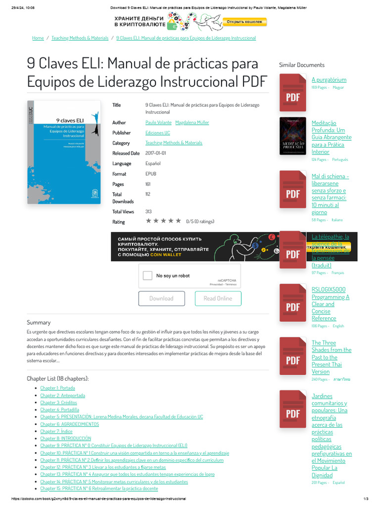33 9 Claves ELI - Manual de Prácticas para Equipos de Liderazgo Instruccional by Paulo Volante ...