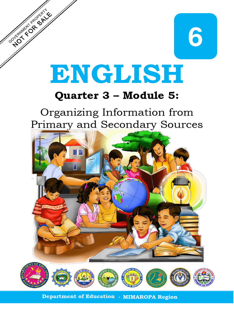 English 6 Quarter 3 Module 5 Organizing Information From Primary and Secondary Sources | PDF ...